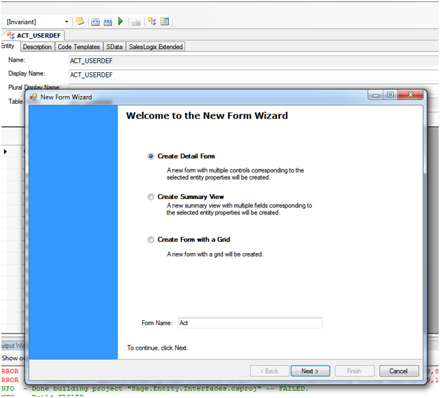 A step by step to adding a new form for a new custom entity. | Customer FX